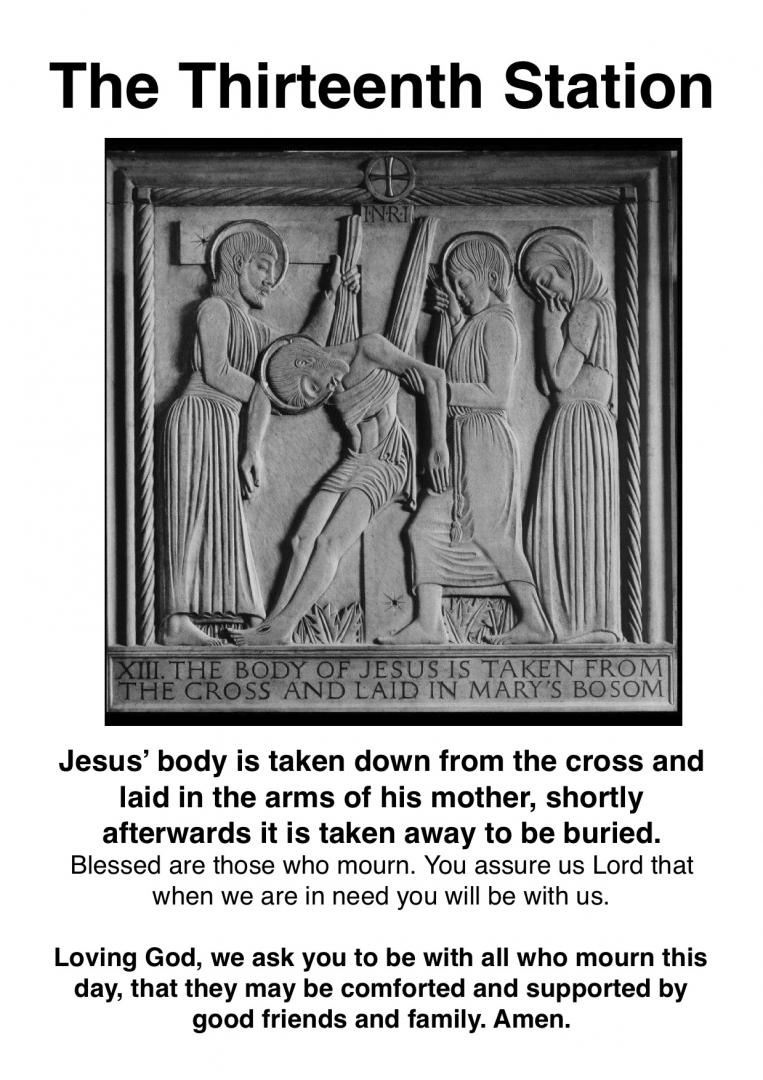 The Thirteenth Station of the Cross | The Good Shepherd